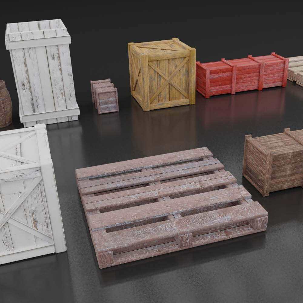 Post Apocalypse Box and Asset Pack - 3D Model by eboldstudio