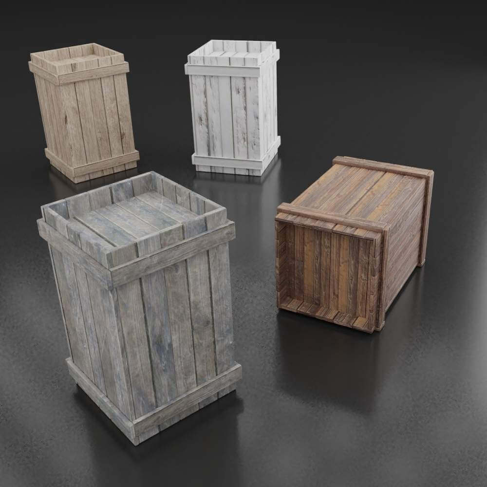 Post Apocalypse Box and Asset Pack - 3D Model by eboldstudio