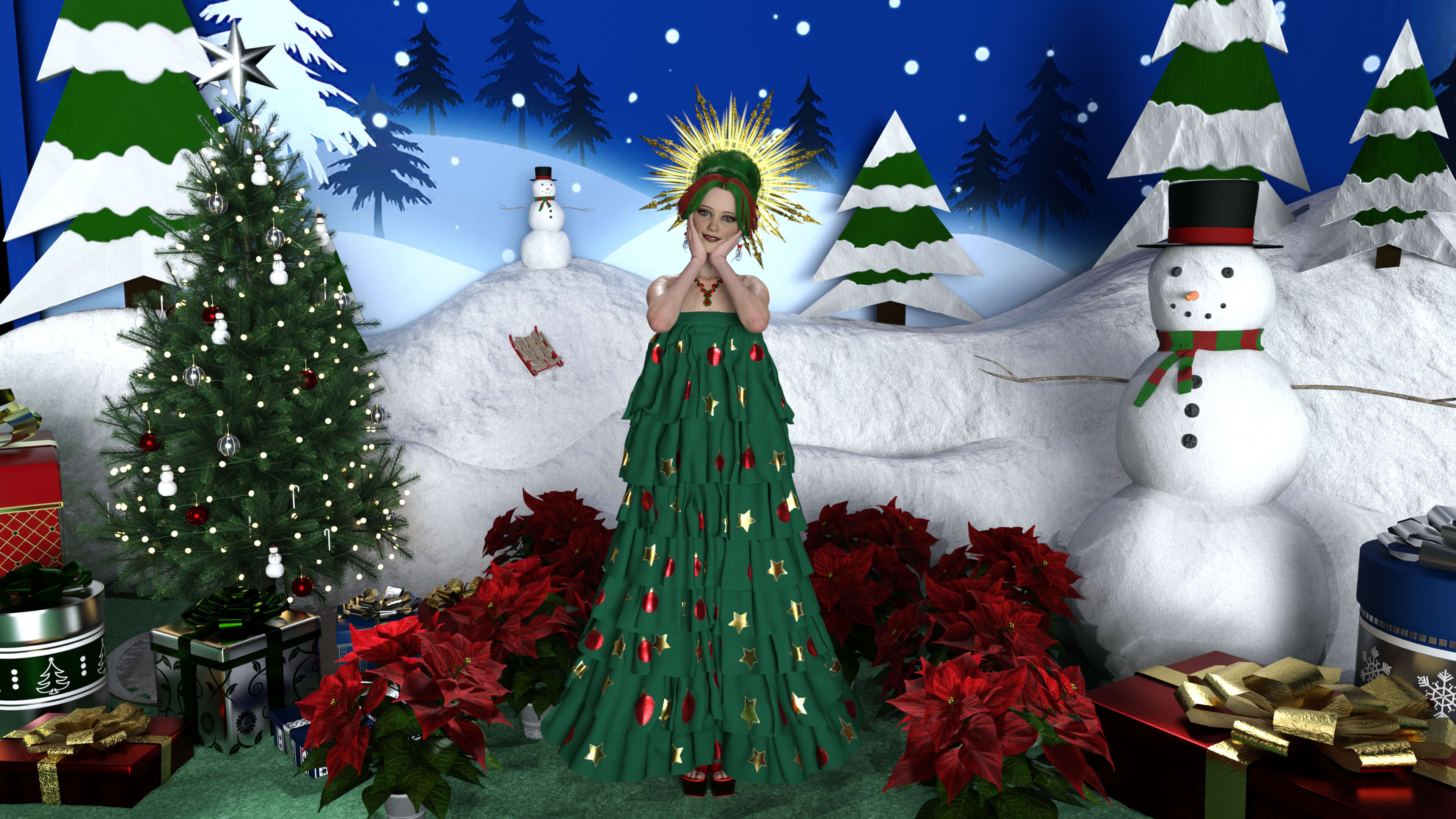Holidays 2025 3D Render, Digital Art by econoline