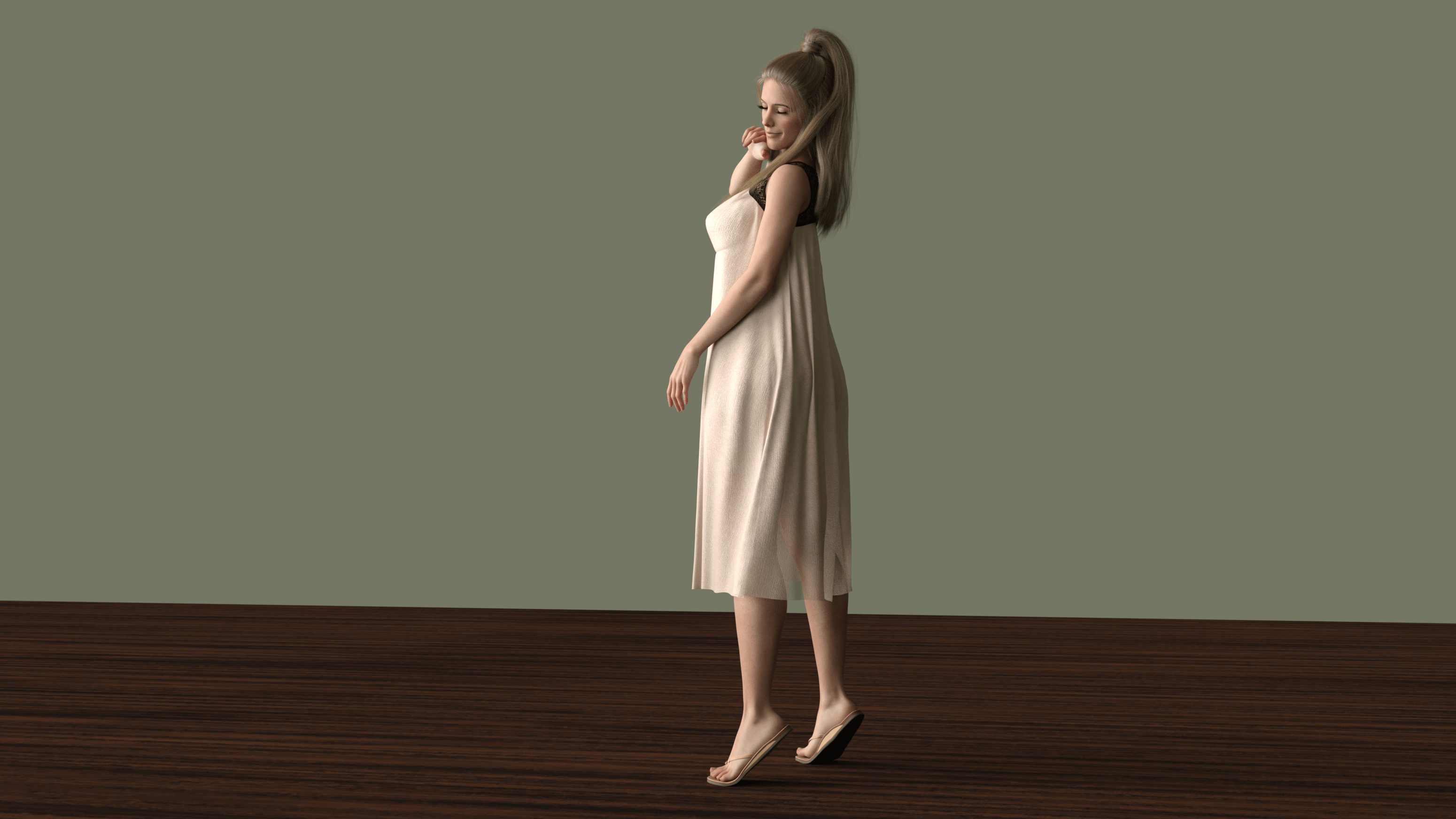 Eliza 3D Render, Digital Art by EcVS91