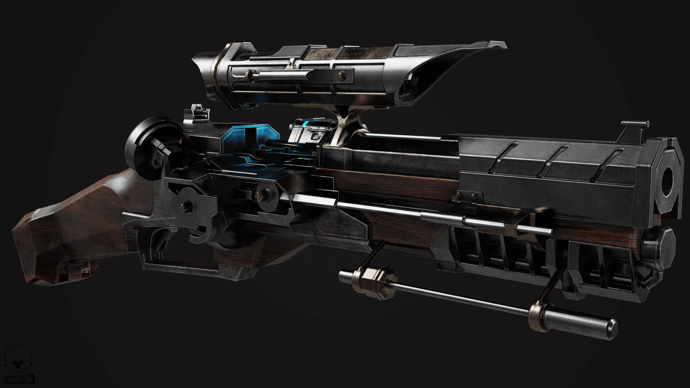 Corvo's Gun Fan Art 3D Render | RenderHub Gallery