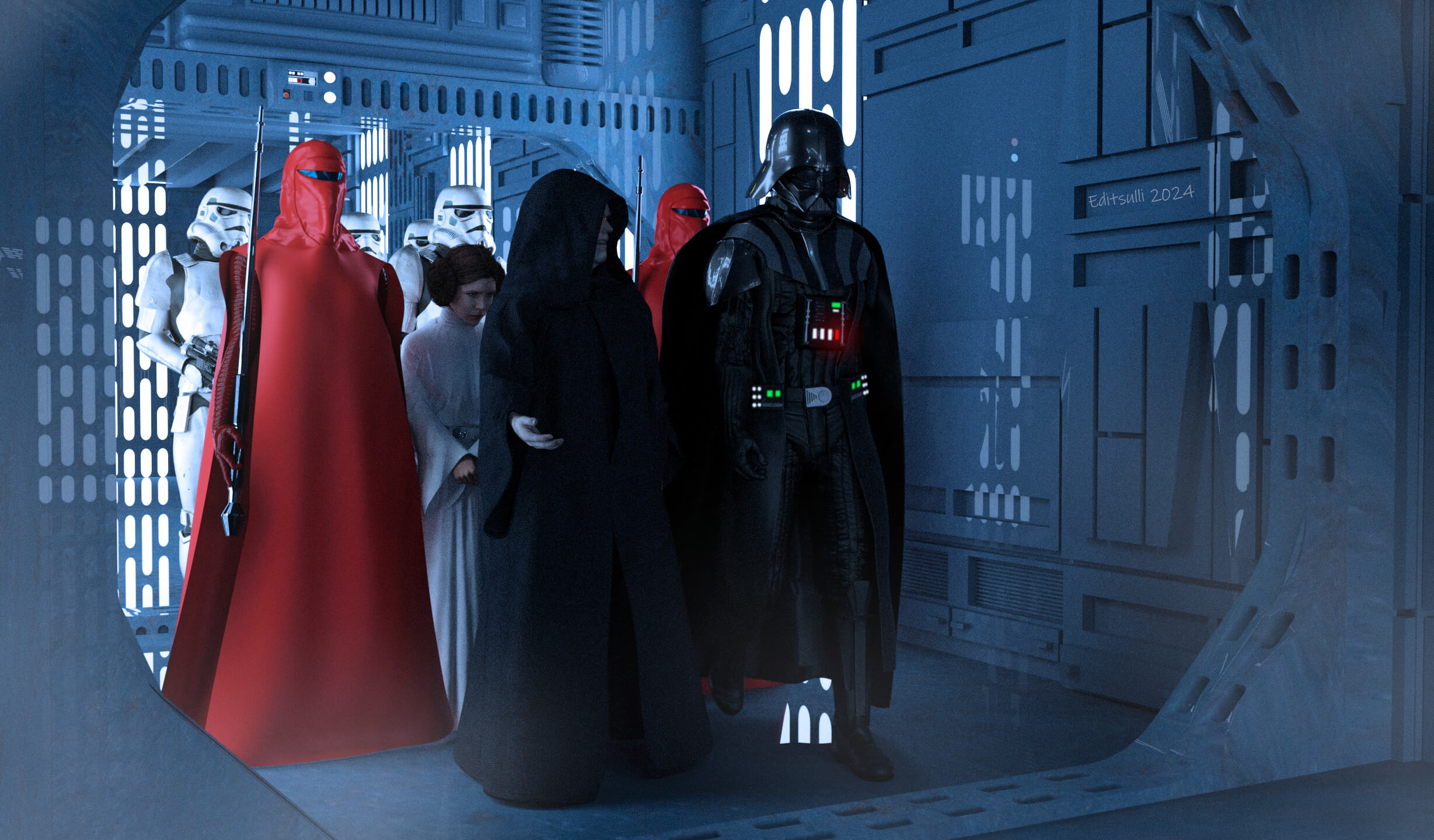 Captured Princess 3D Render, Digital Art by editsulli