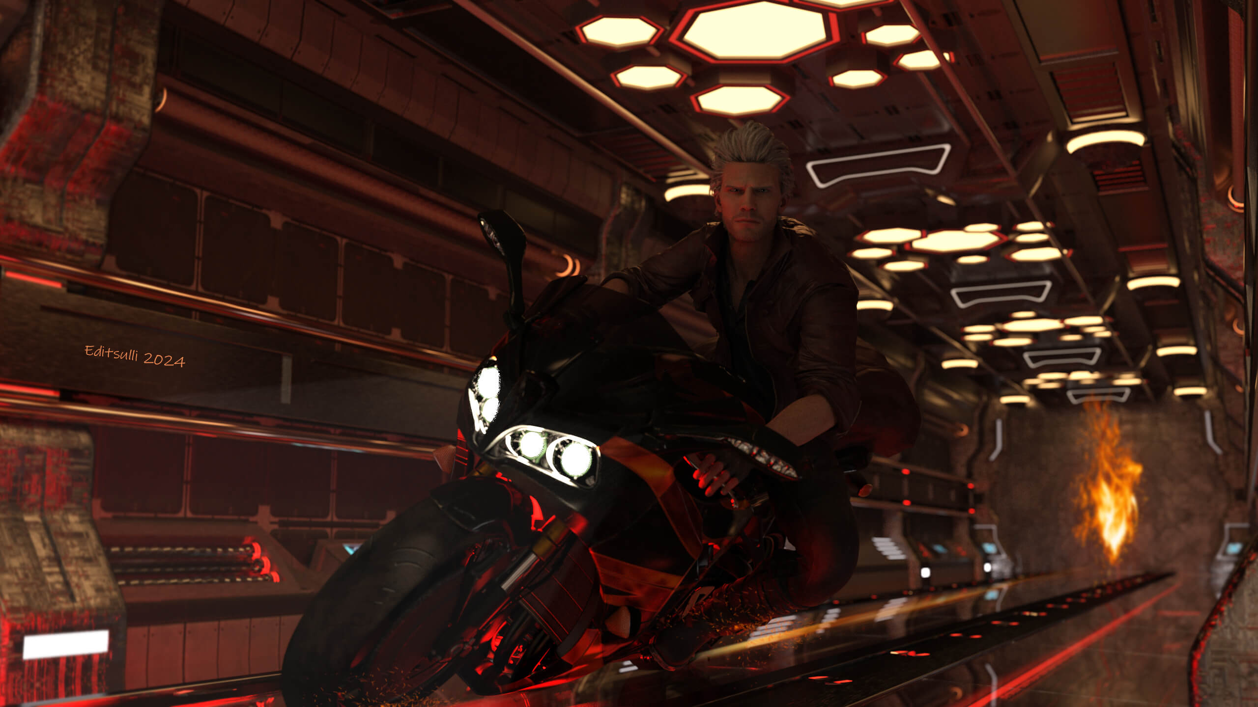 Dante Is Coming to the Rescue 3D Render, Digital Art by editsulli