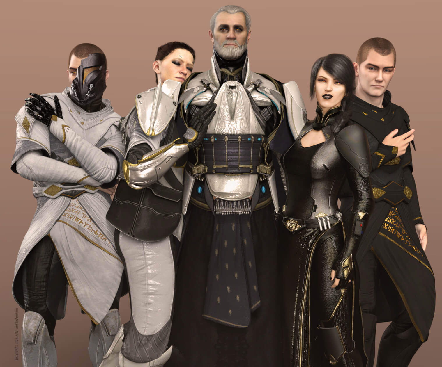 Dysfunctional Family 3D Render, Digital Art by editsulli