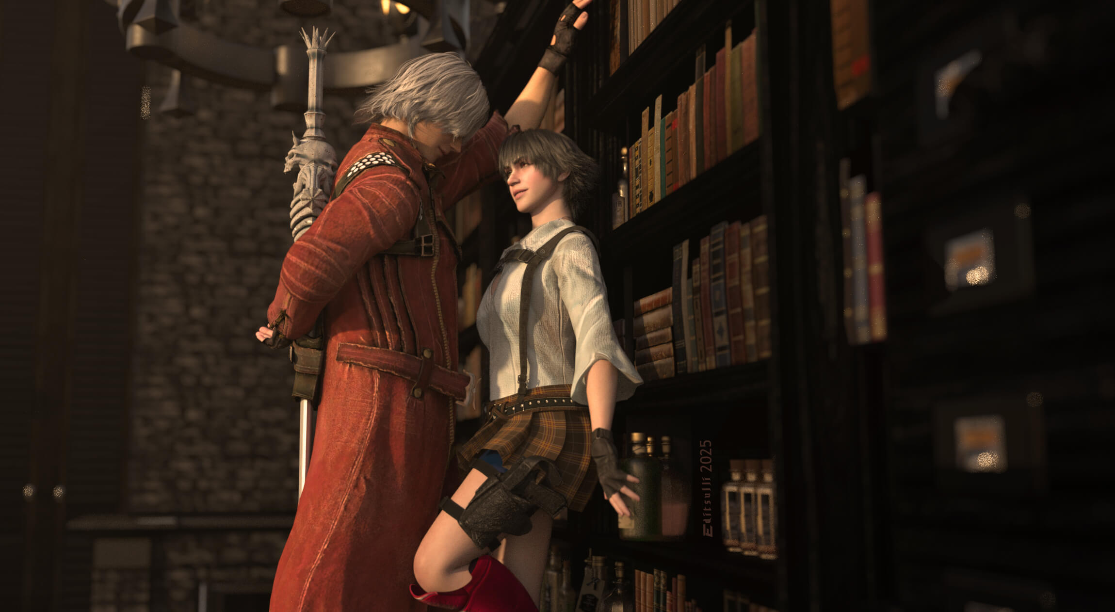 Flirting (DMC) 3D Render, Digital Art by editsulli