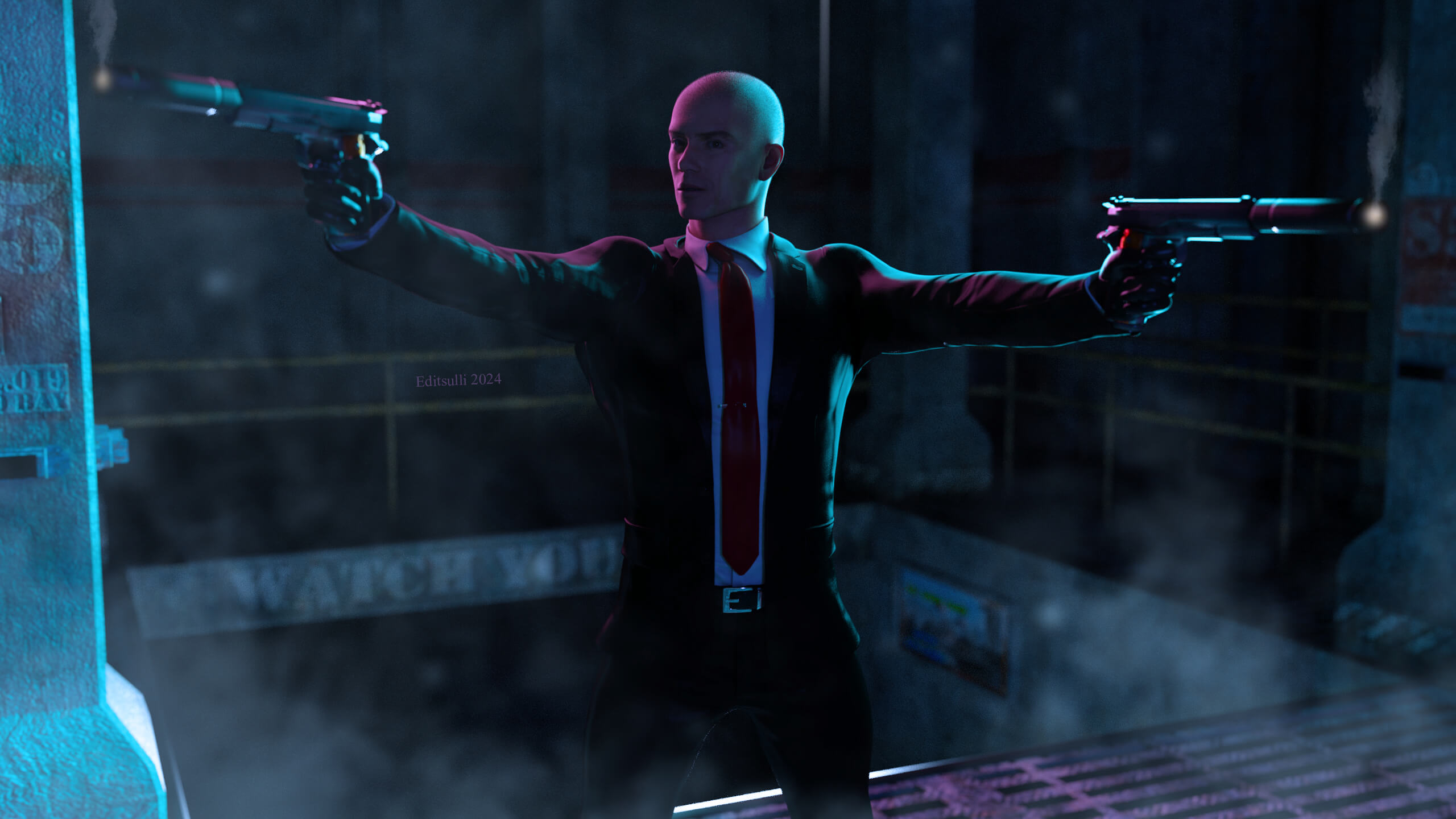 Hitman 3D Render, Digital Art by editsulli