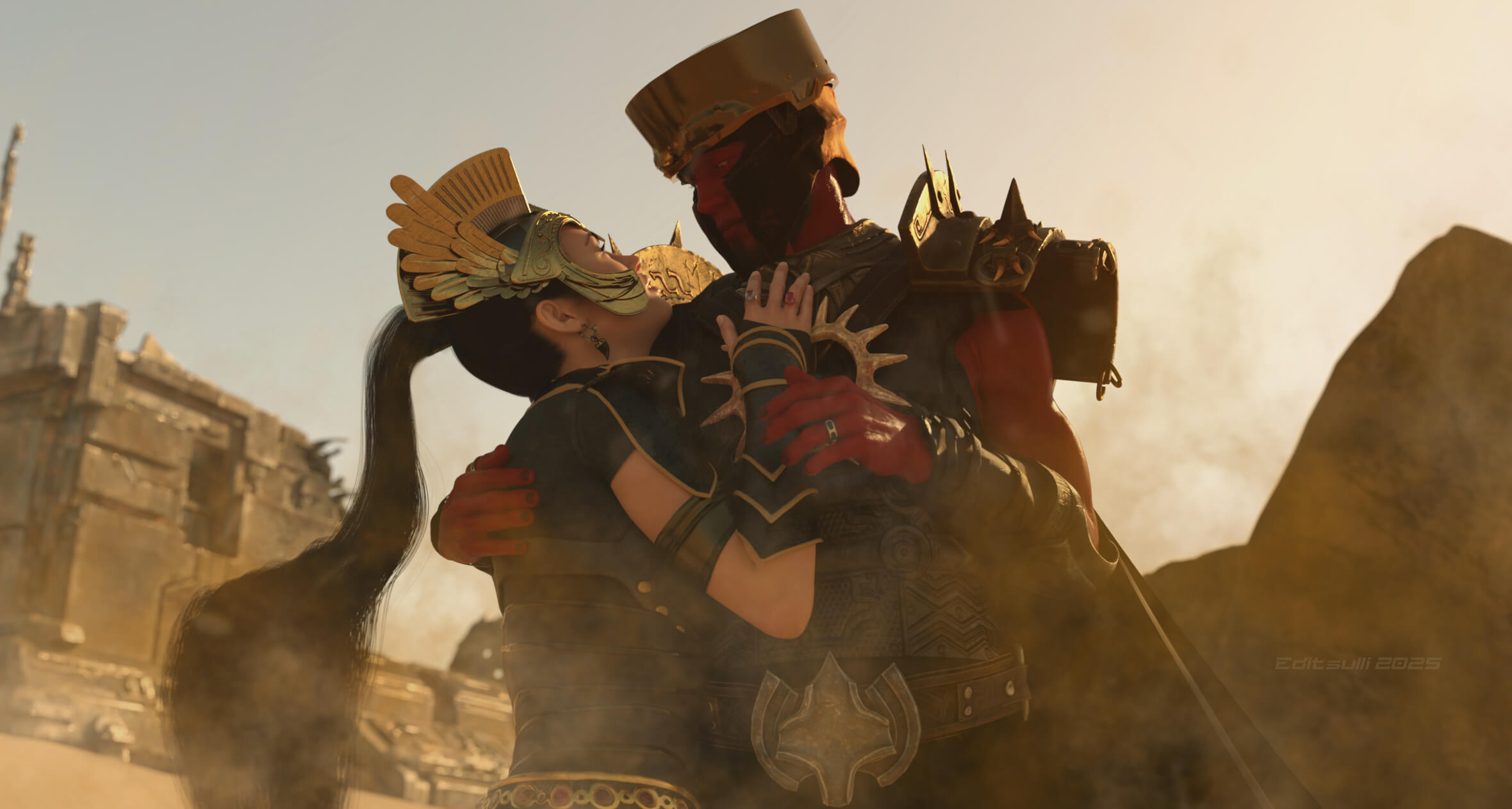 Hold Me Forever 3D Render, Digital Art by editsulli