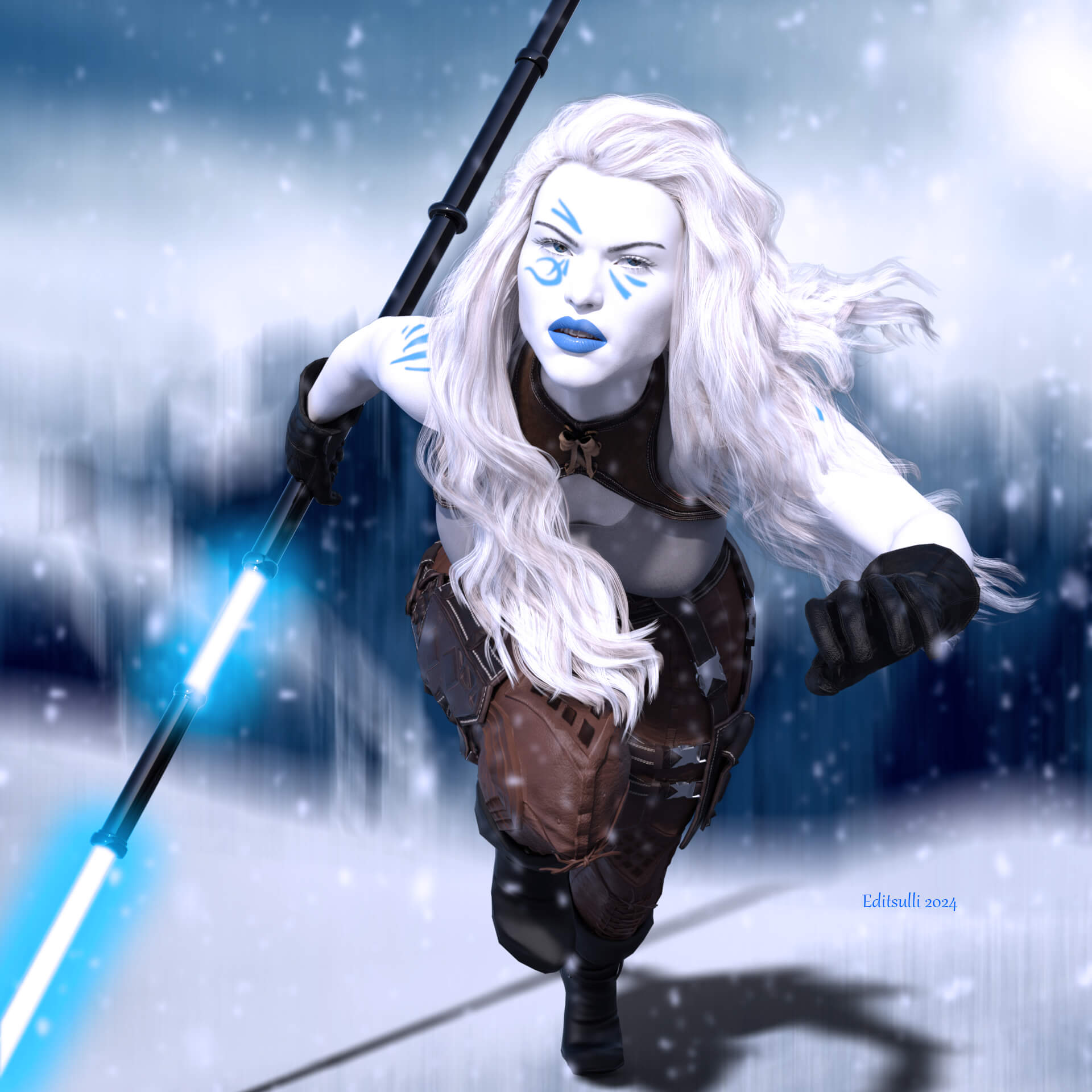 Jarael 3D Render, Digital Art by editsulli