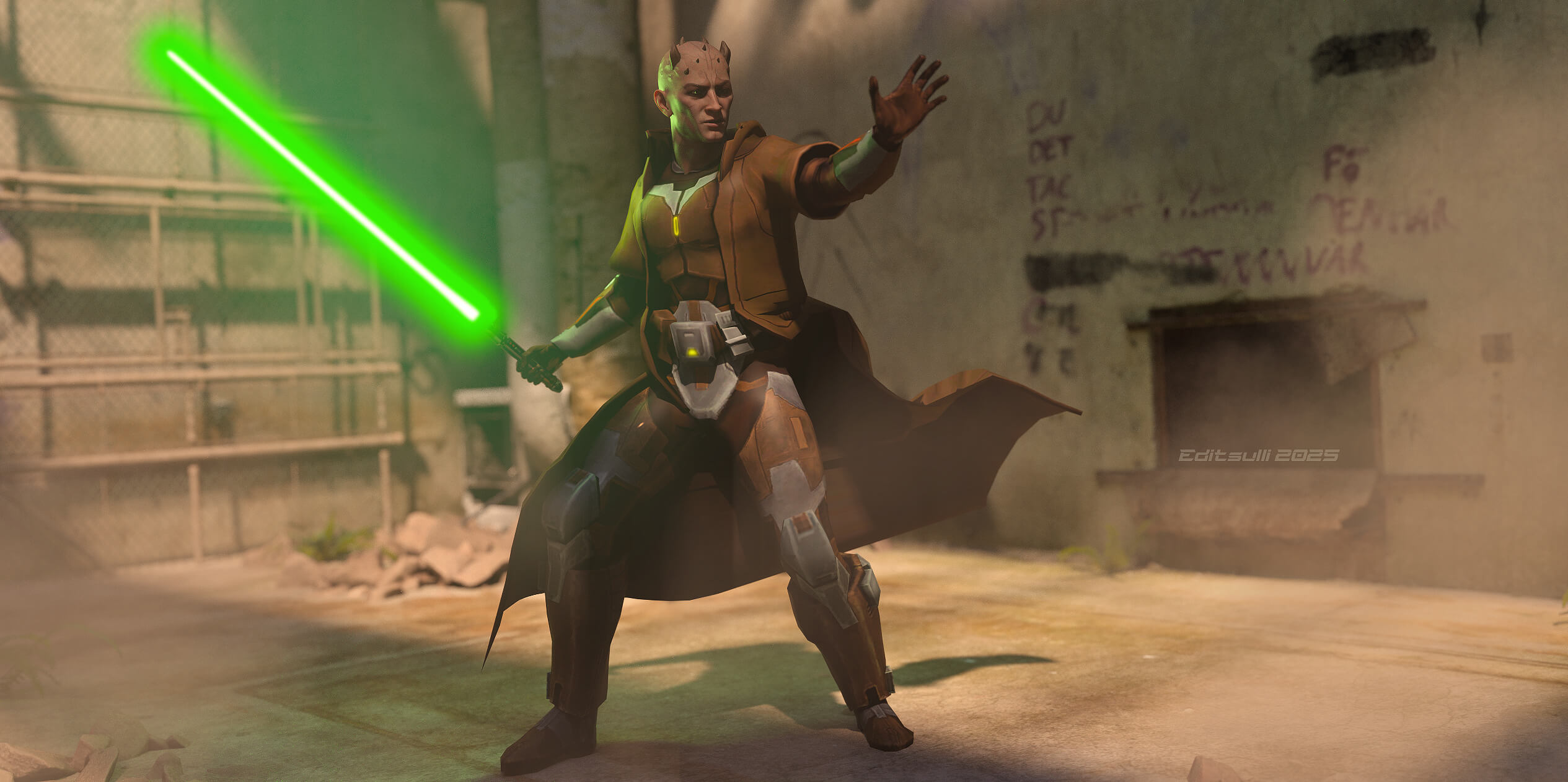 Kao Cen Darach 3D Render, Digital Art by editsulli