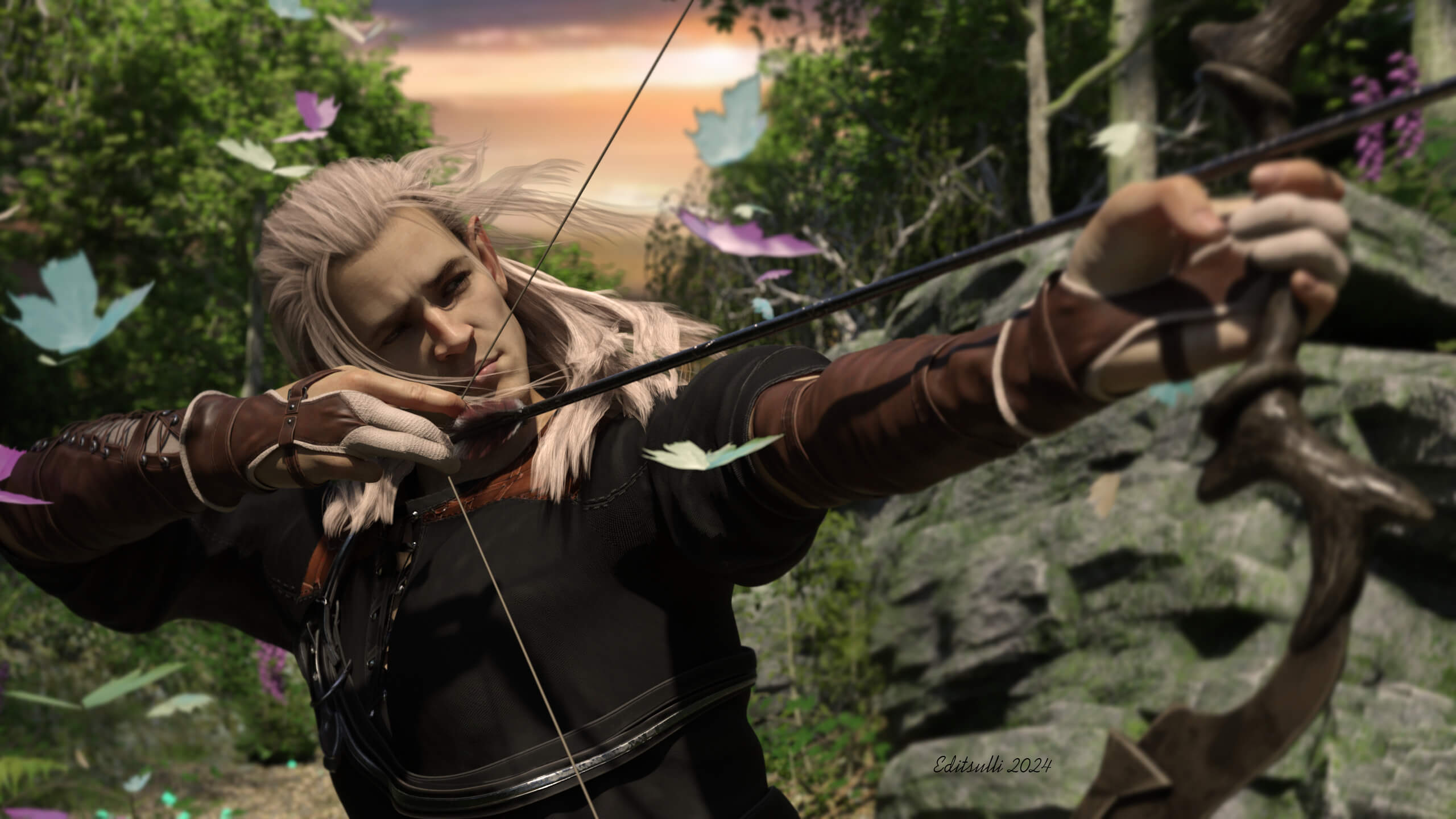 Legolas 3D Render, Digital Art by editsulli