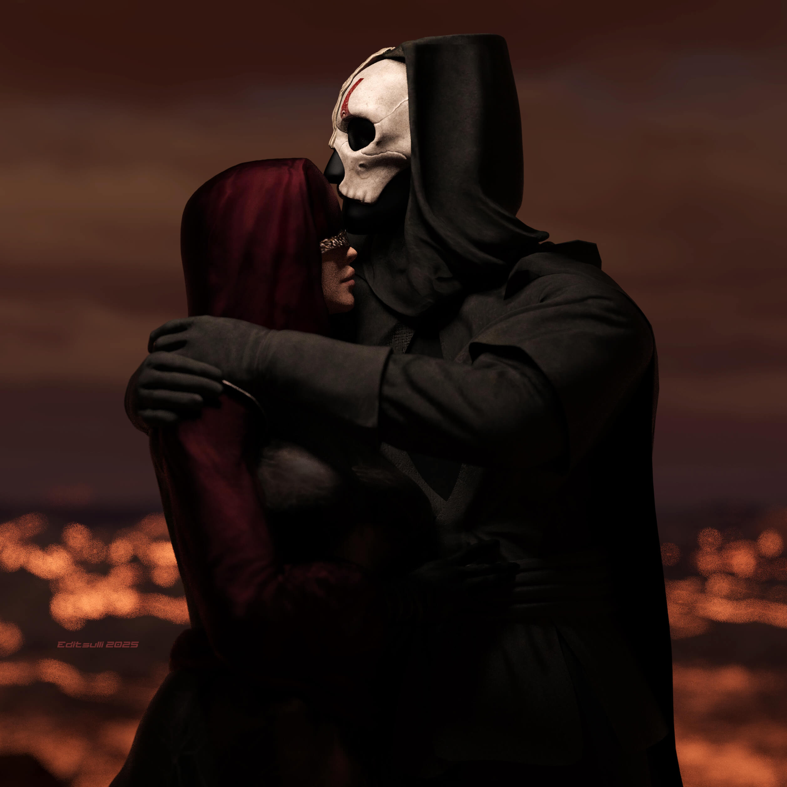 My Life for Yours 3D Render, Digital Art by editsulli