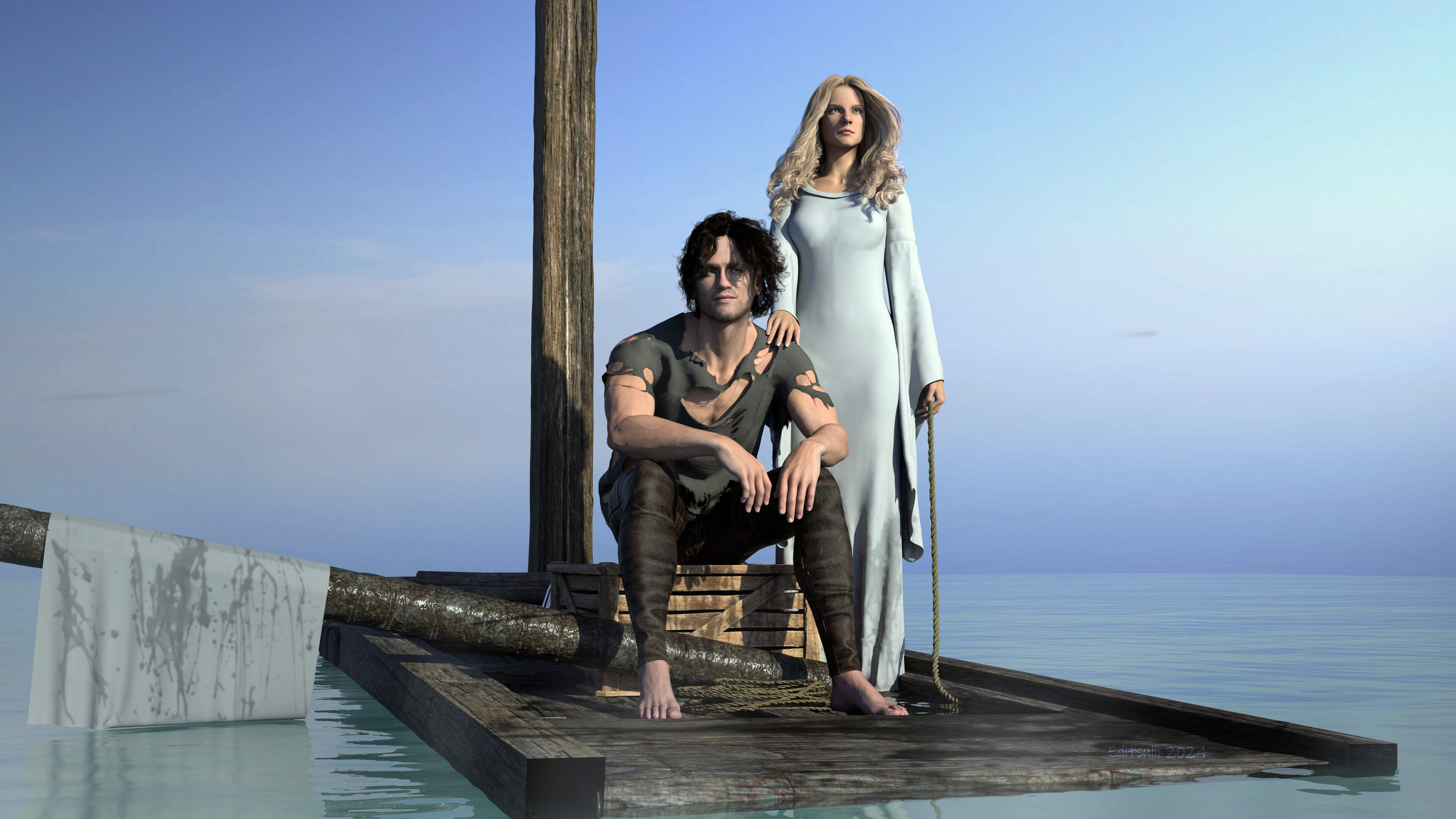 Stranded 3D Render, Digital Art by editsulli