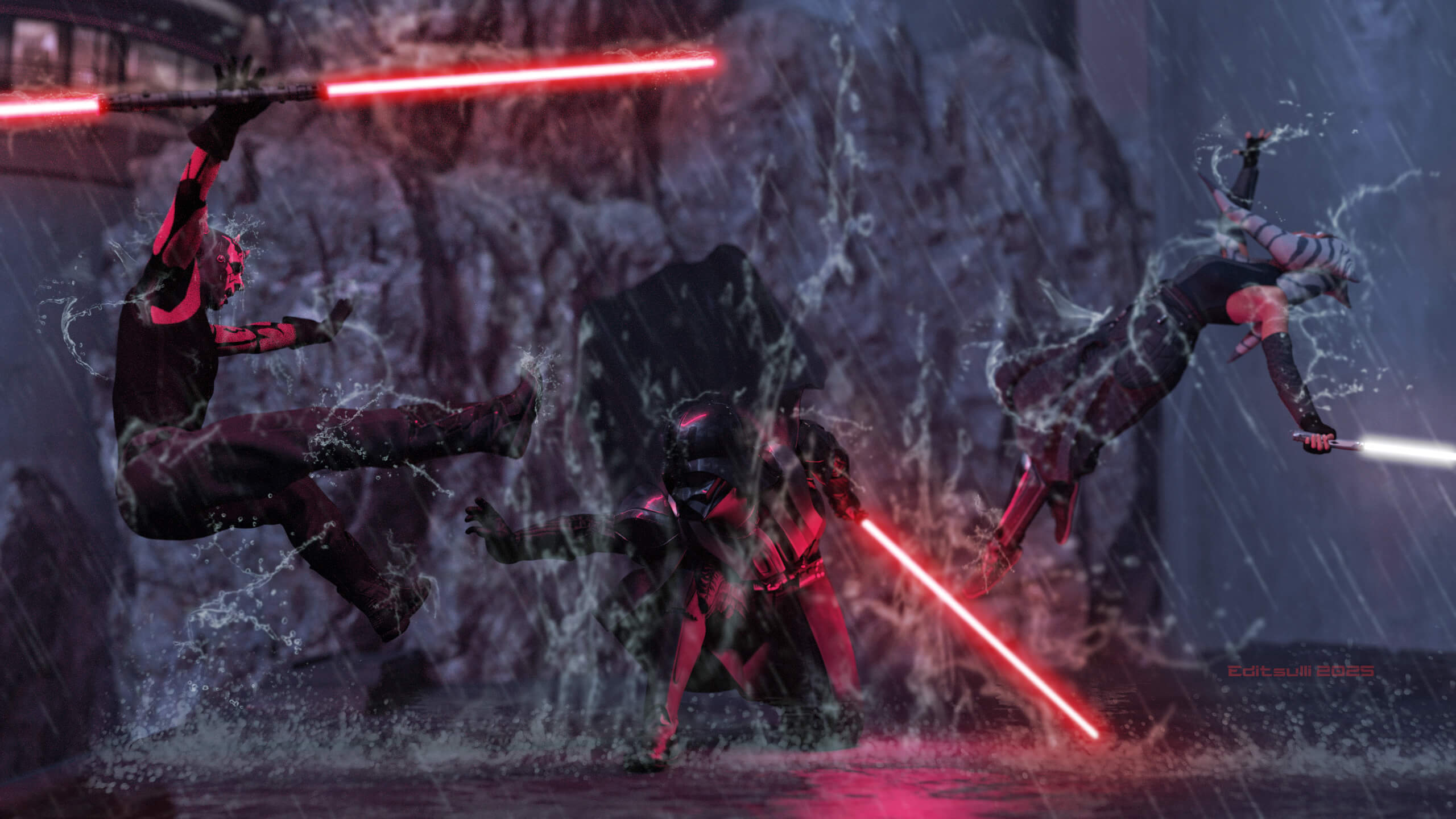 Vader Has Arrived 3D Render, Digital Art by editsulli