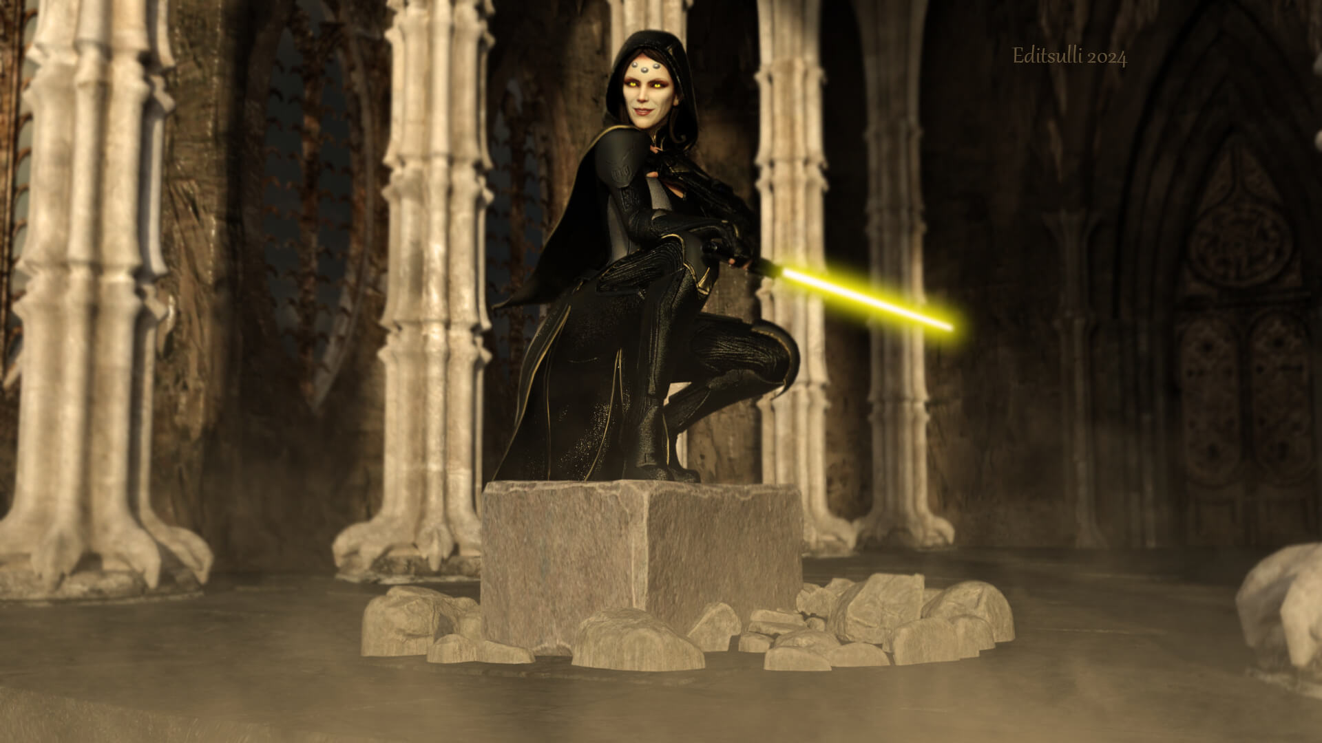 Vaylin 3D Render, Digital Art by editsulli