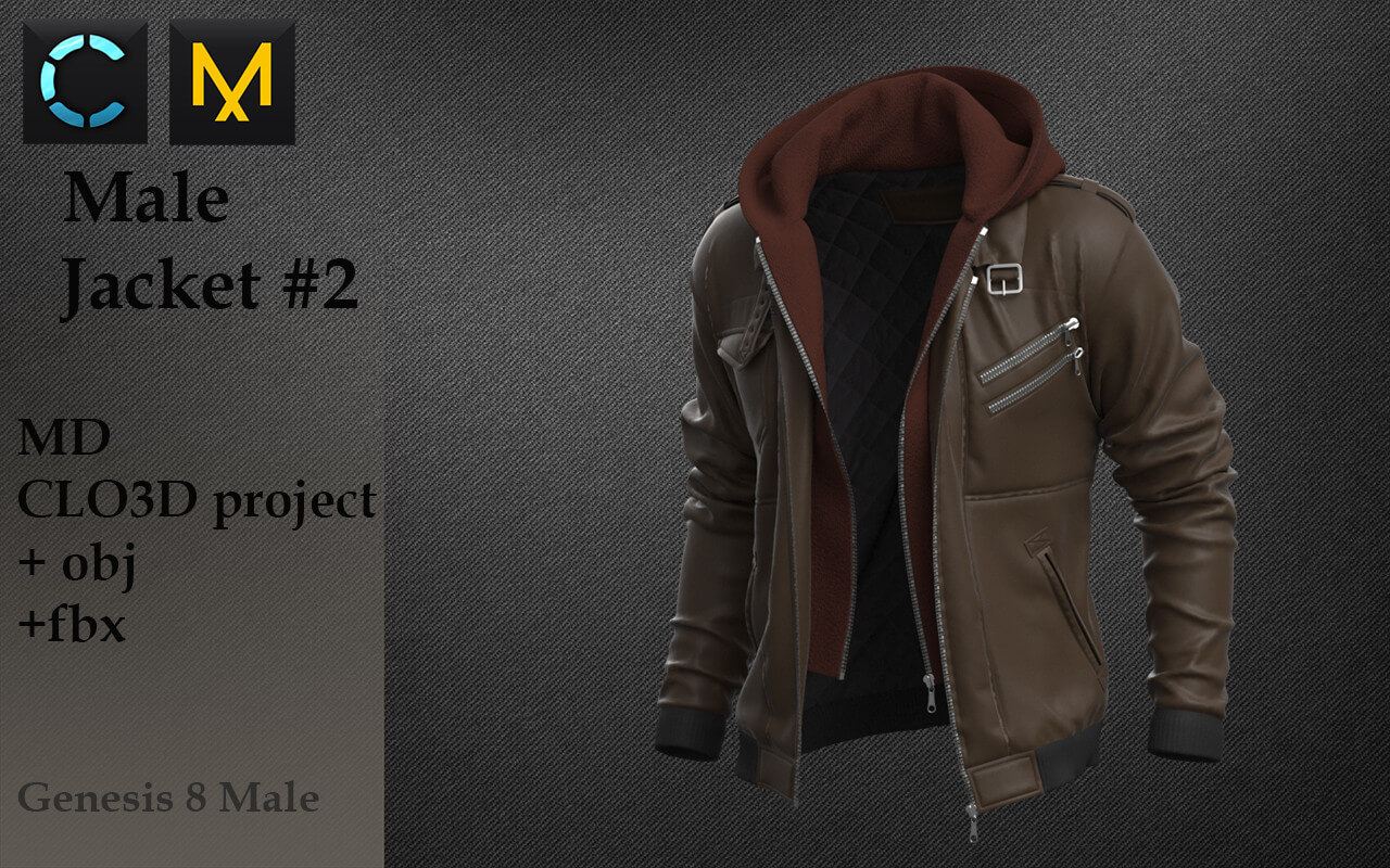 Mens Jacket - 3D Model by EdwardM