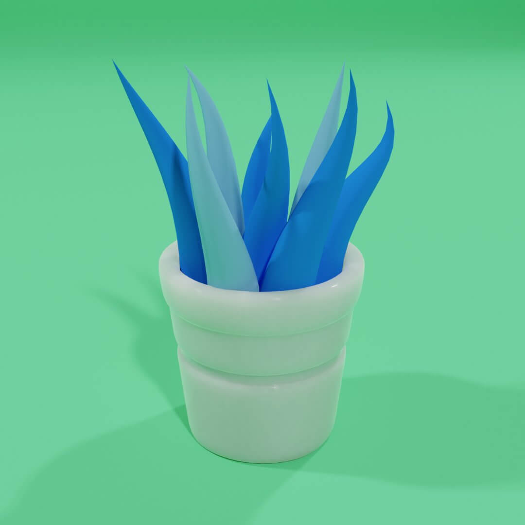 Aqua Plant - Free 3D Model by Edwin polanco
