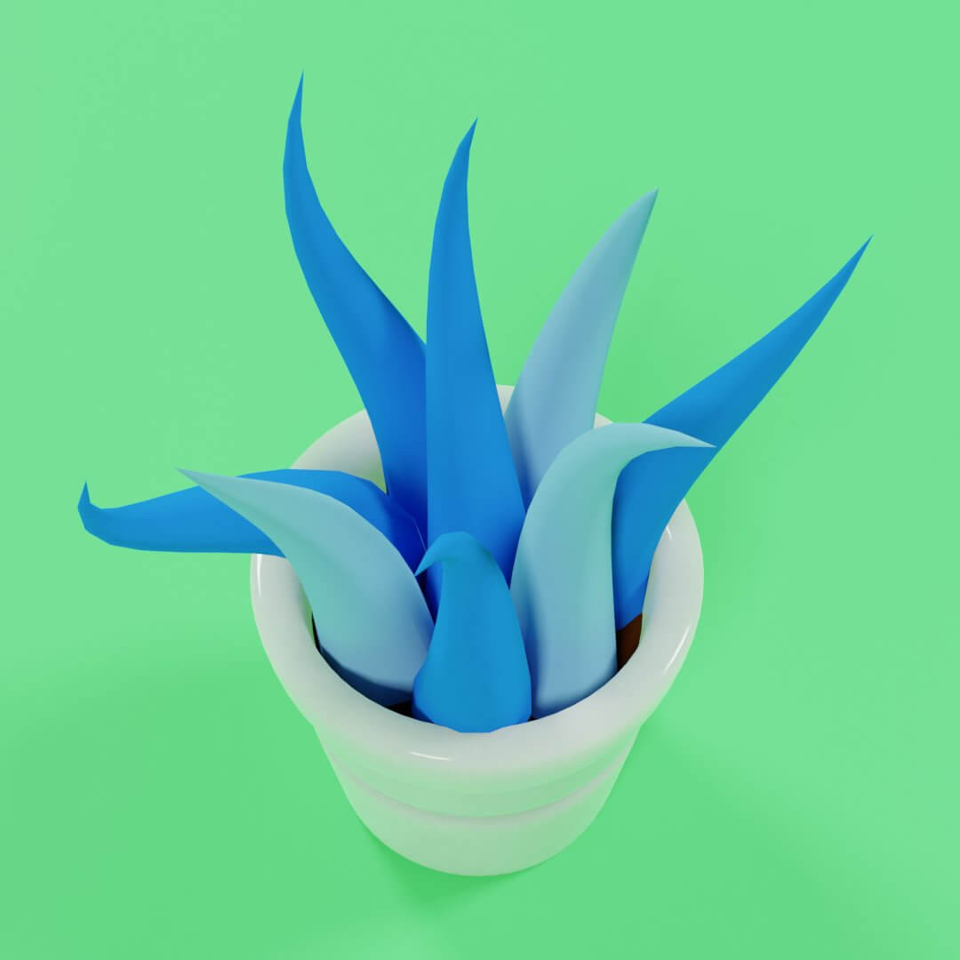 Aqua Plant - Free 3D Model by Edwin polanco
