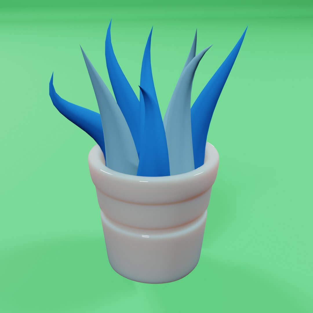 Aqua Plant - Free 3D Model by Edwin polanco