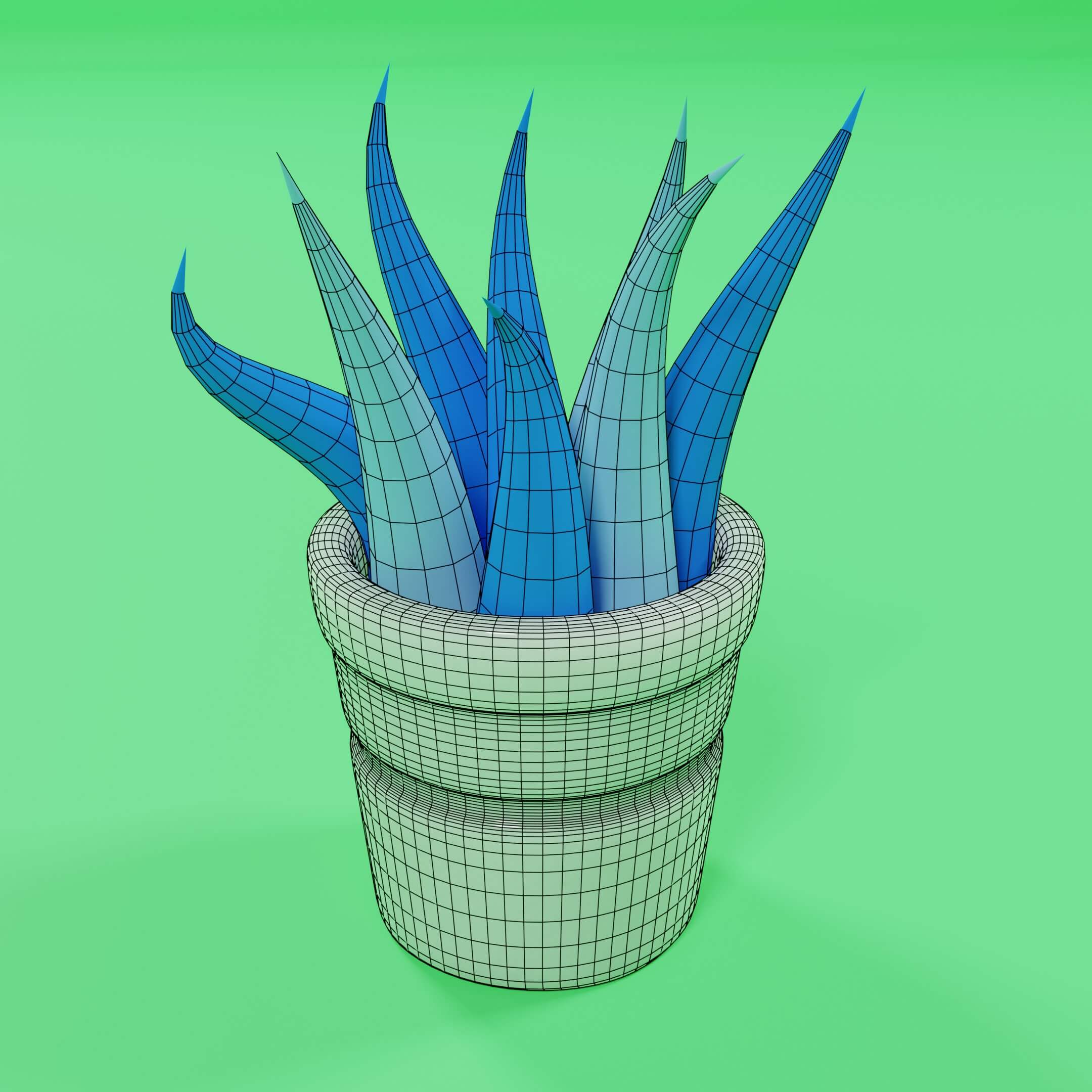 Aqua Plant - Free 3D Model by Edwin polanco