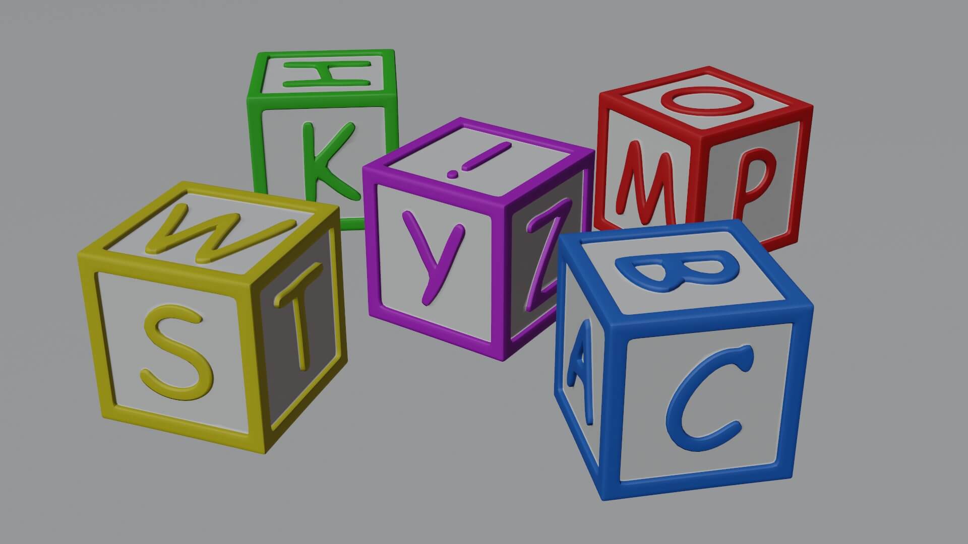 Toy Blocks - Free 3D Model by Edwin polanco