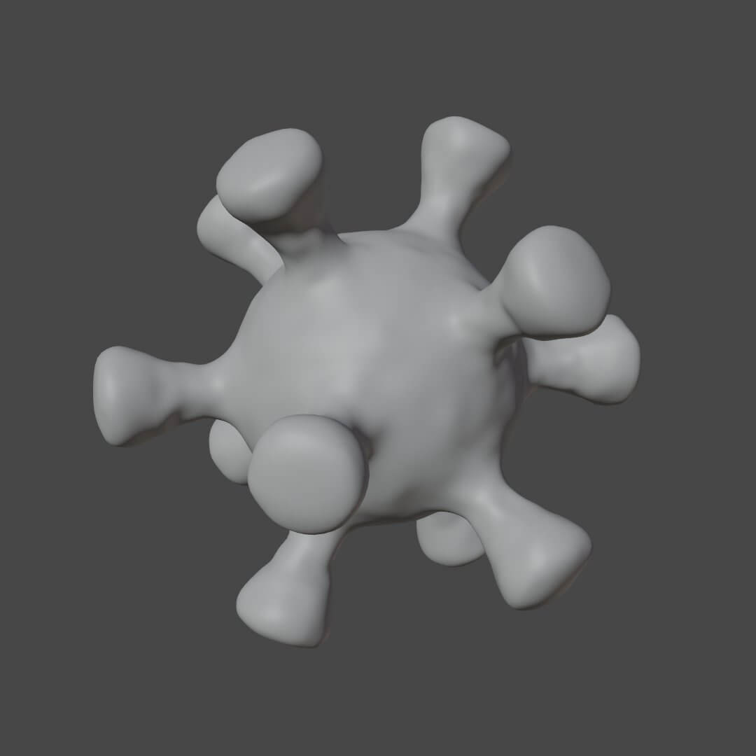 Covid-19 Virus Free 3D Model by Edwin polanco