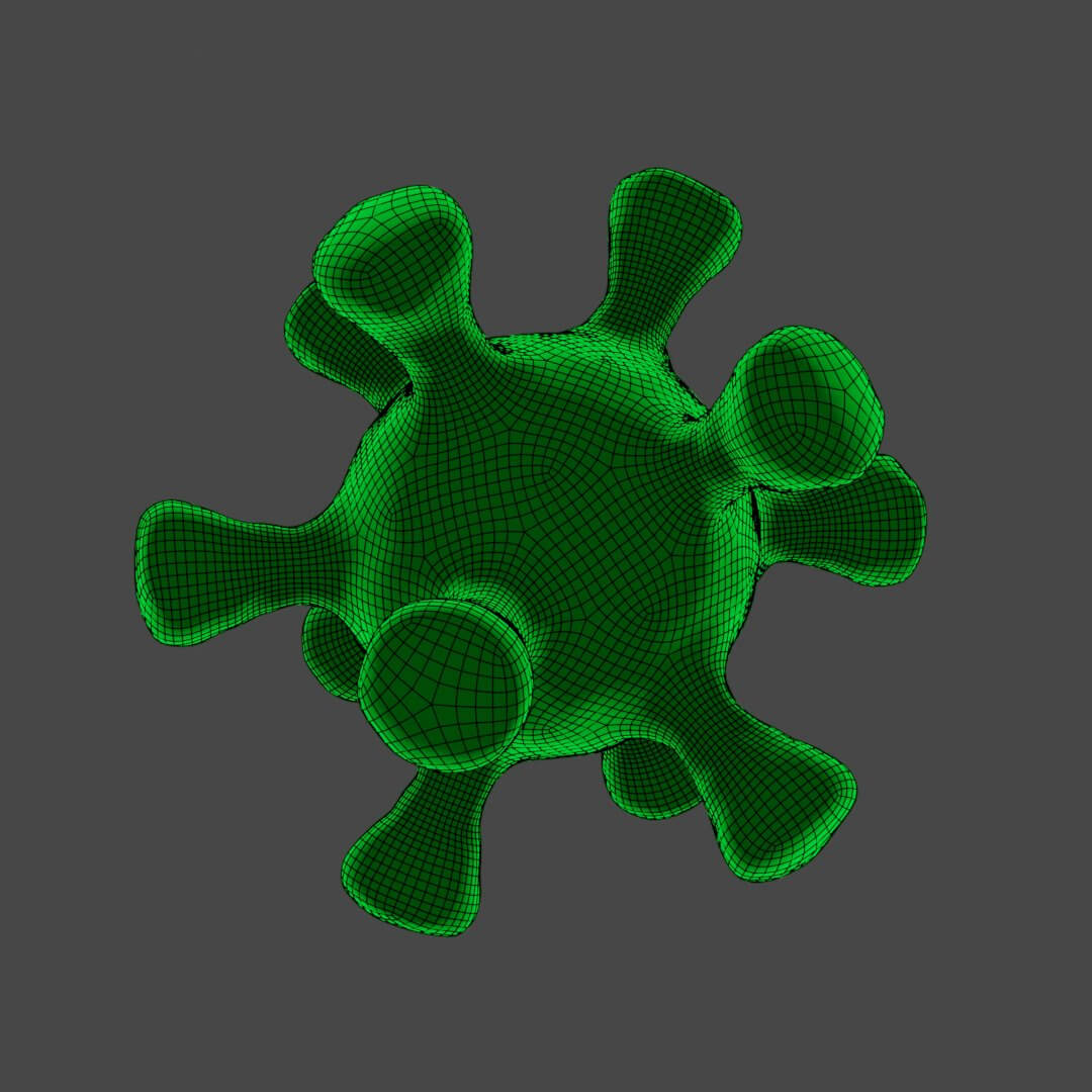 Covid-19 Virus Free 3D Model by Edwin polanco
