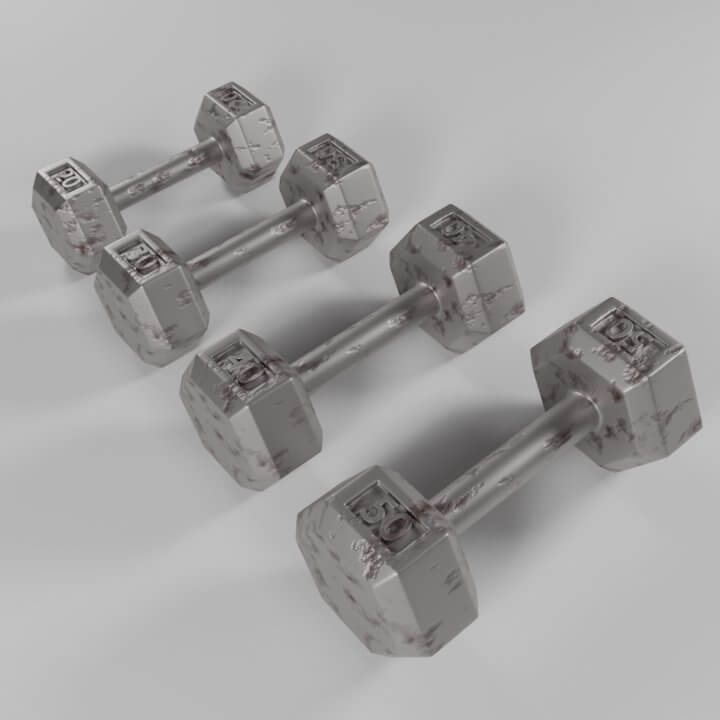 Weights - Free 3D Model by Edwin polanco