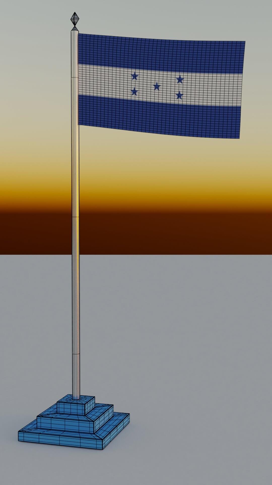Flag - Free 3D Model by Edwin polanco