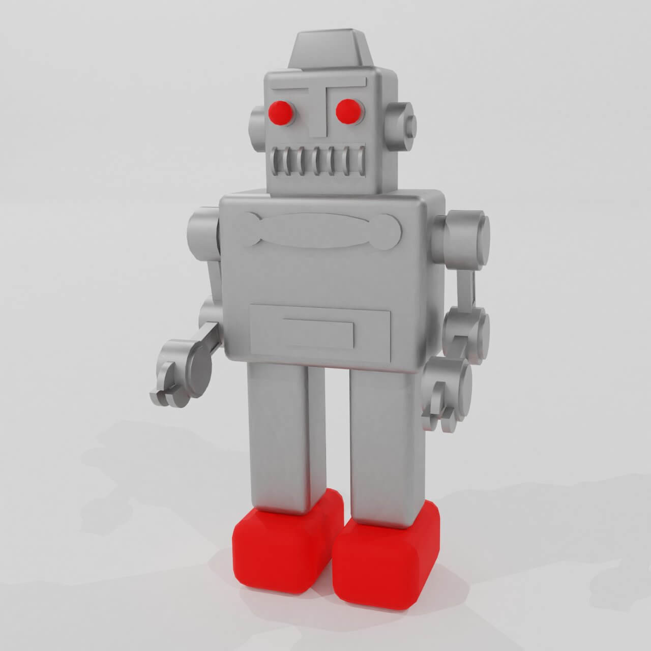 Toy Robot 3D Render, Digital Art by Edwin polanco