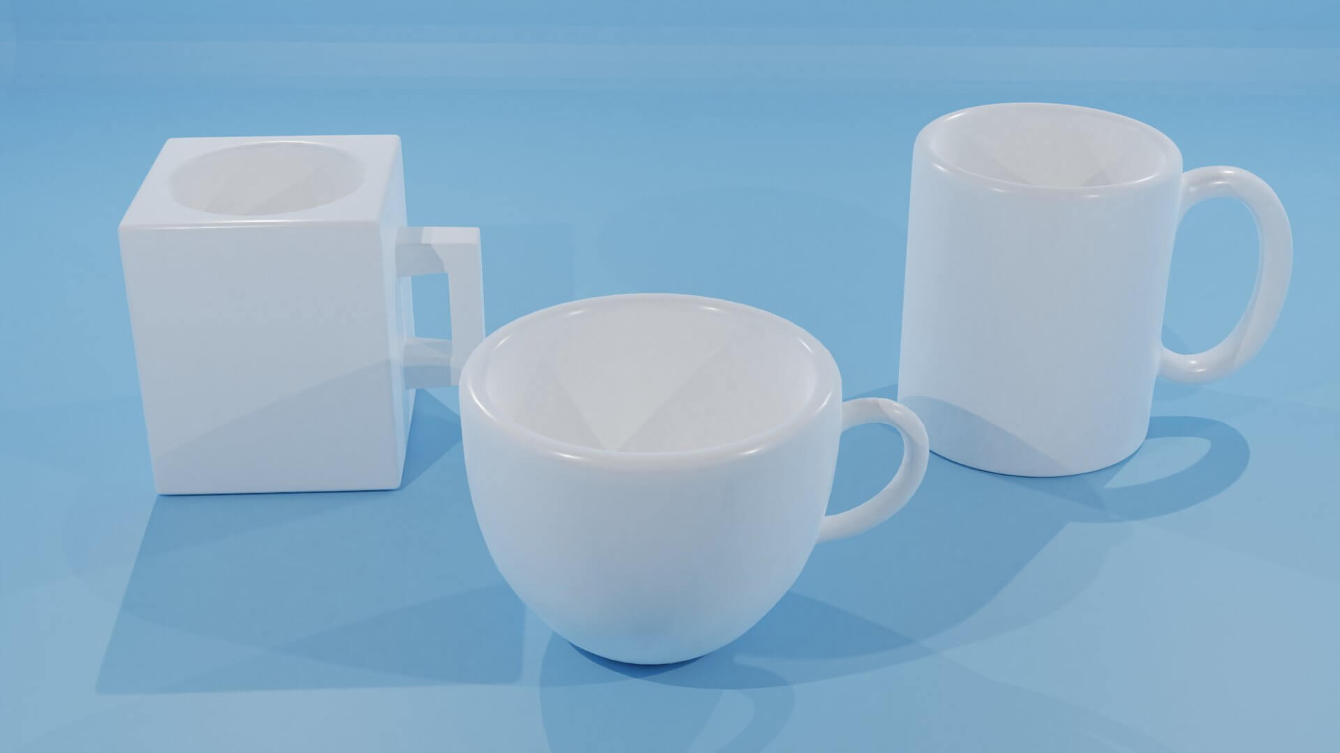Coffee Mugs Collection - Free 3D Model by Edwin polanco