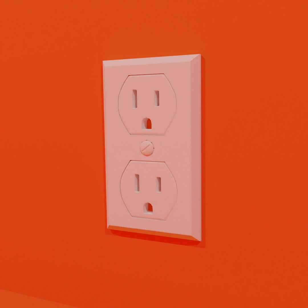 Electrical Outlet - Free 3D Model by Edwin polanco