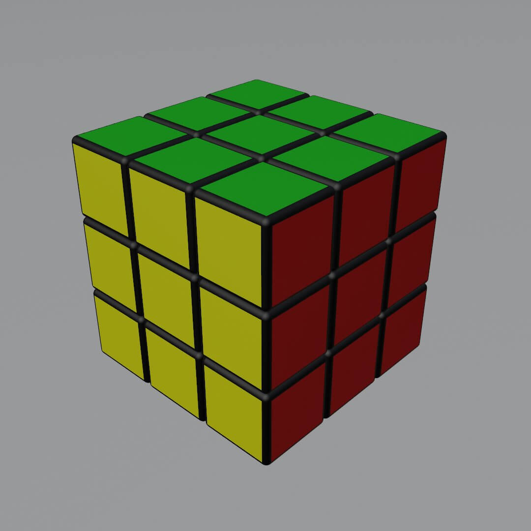 Rubik's Cube - Free 3D Model by Edwin polanco