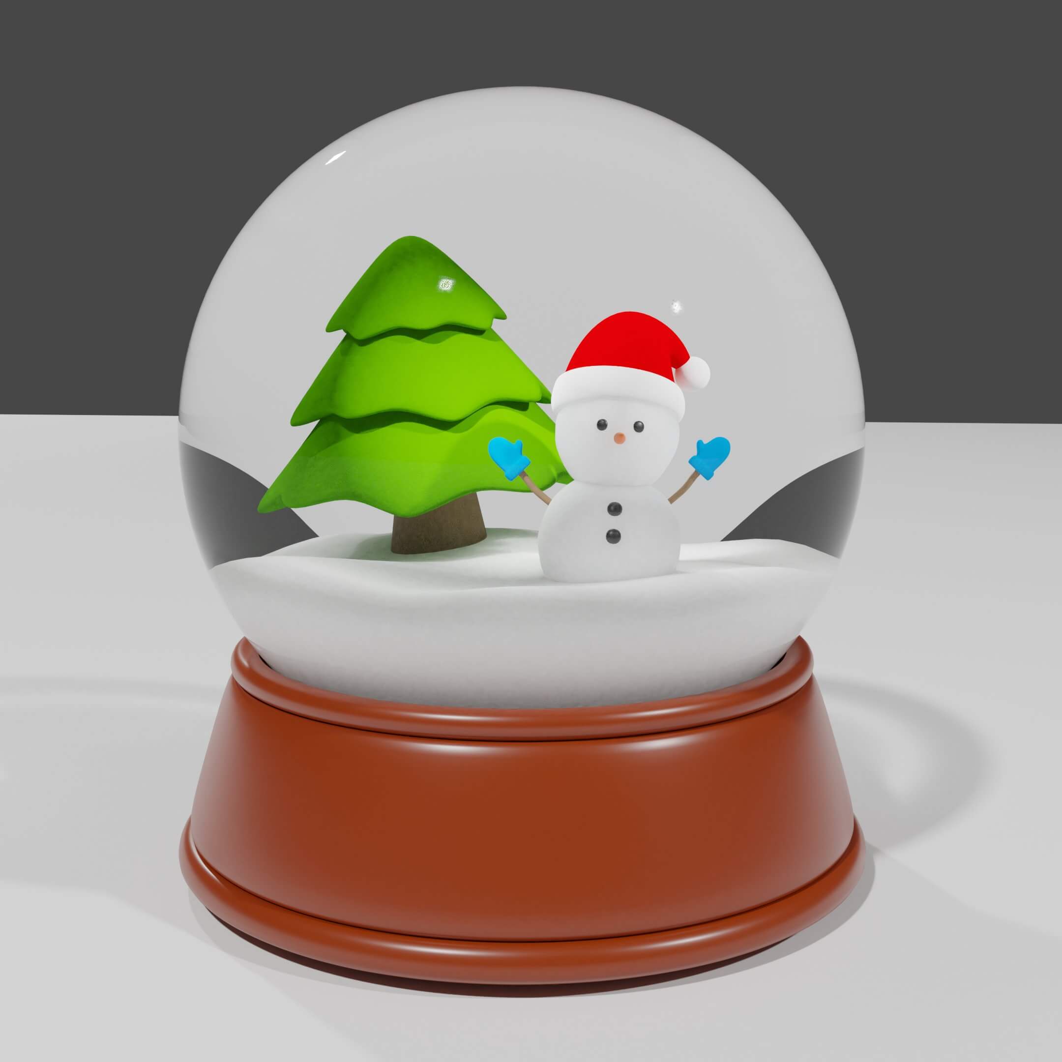 Snow Globe - Free 3D Model by Edwin polanco