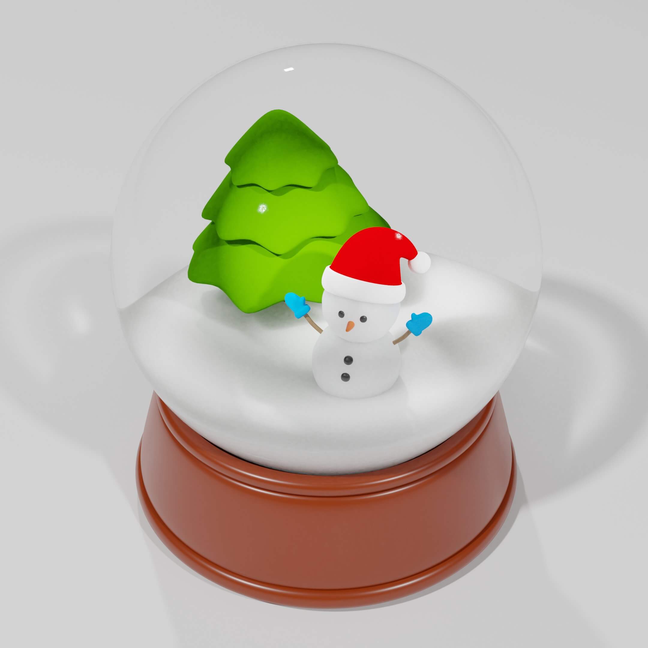 Snow Globe - Free 3D Model by Edwin polanco