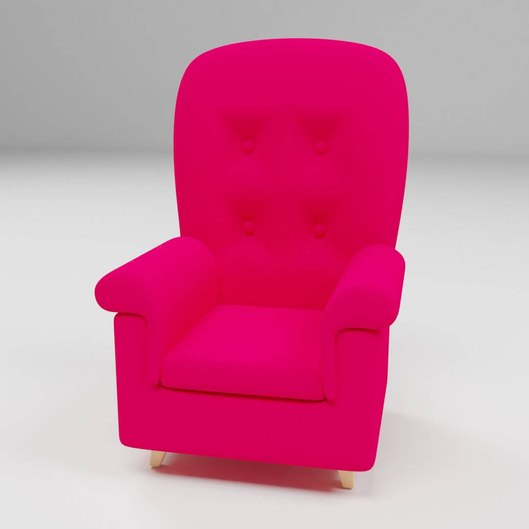 Sofa One-Seat Free 3D Model by Edwin polanco