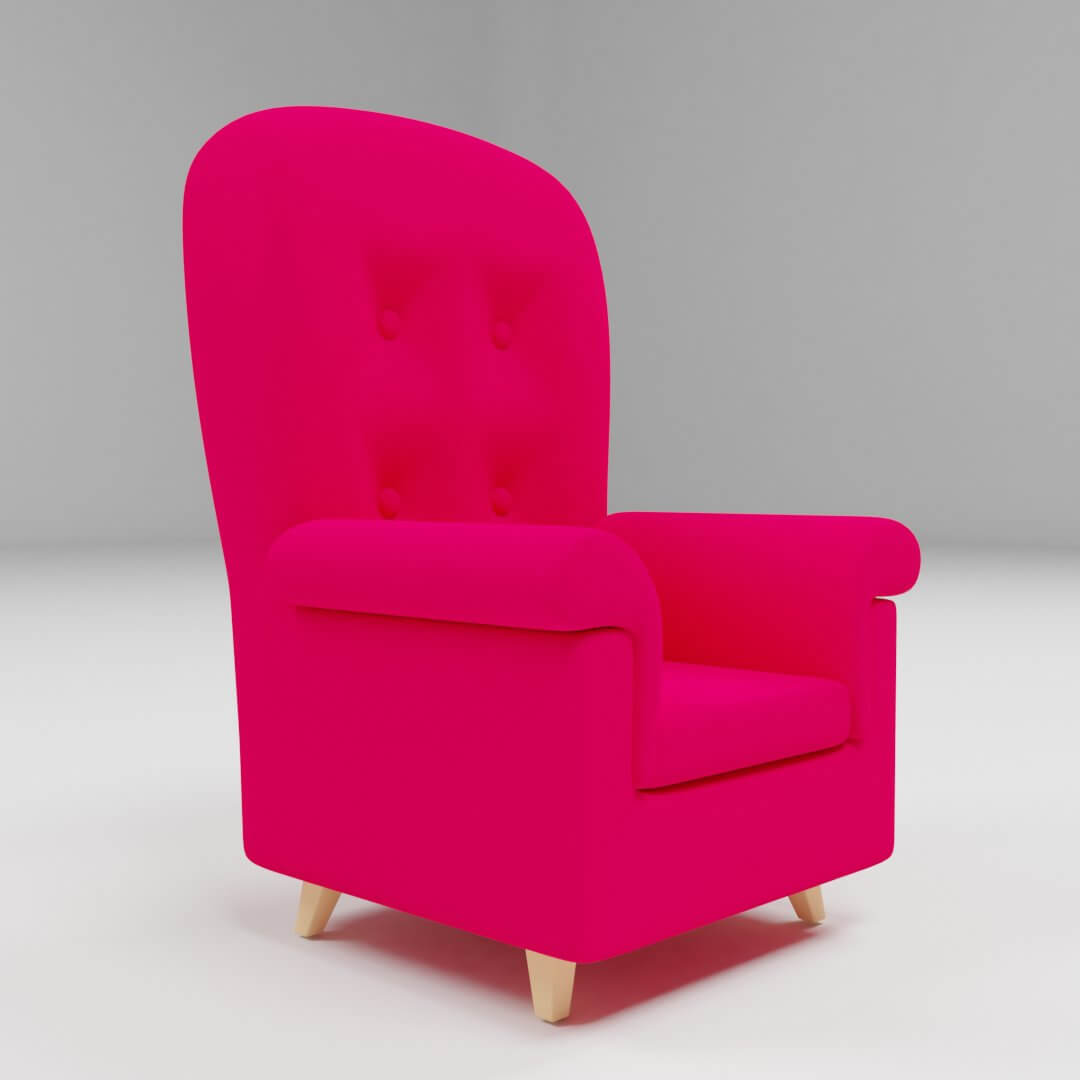 Sofa One-Seat Free 3D Model by Edwin polanco