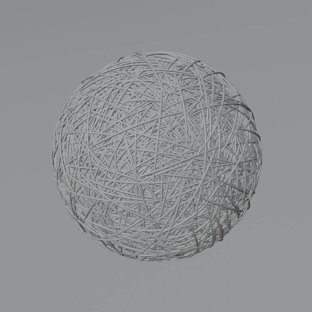 String Ball - Free 3D Model by Edwin polanco