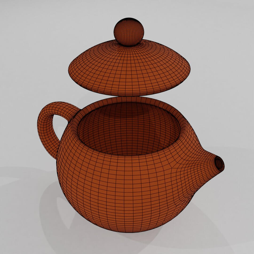 Chinese Teapot - Free 3D Model by Edwin polanco