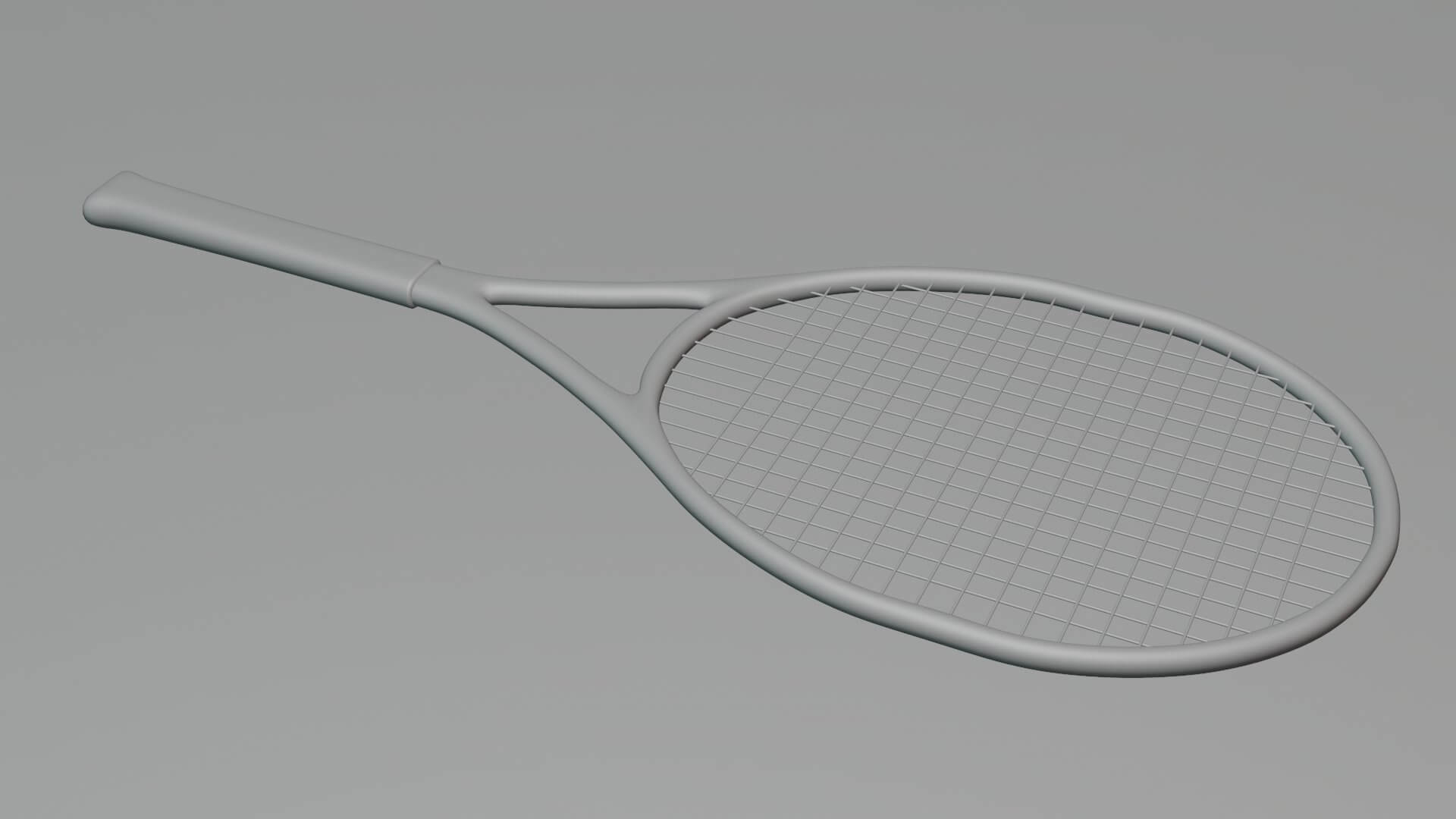 Tennis Racket - Free 3D Model by Edwin polanco