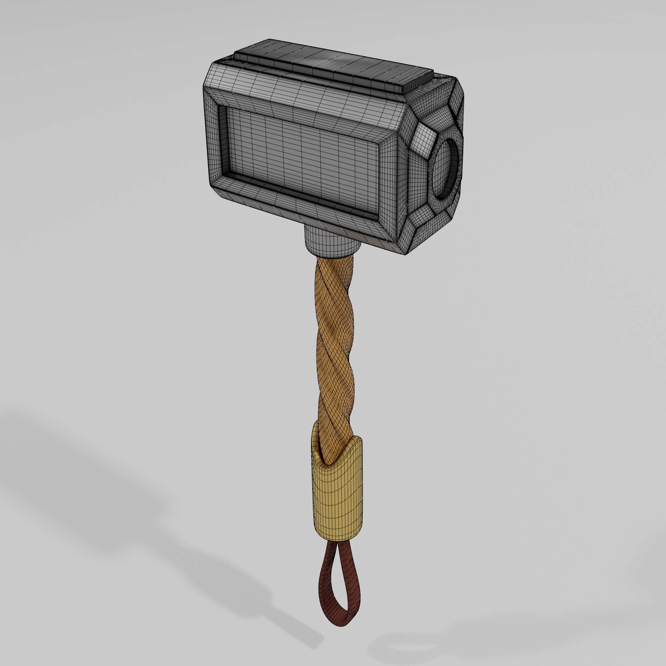 Thor Hammer - Free 3D Model by Edwin polanco