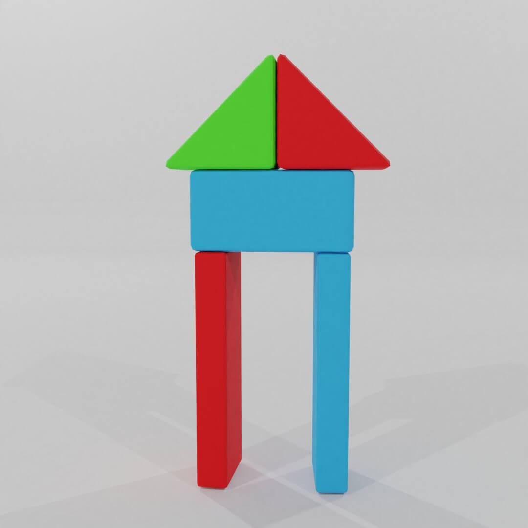 Toy Block Towers - Free 3D Model by Edwin polanco