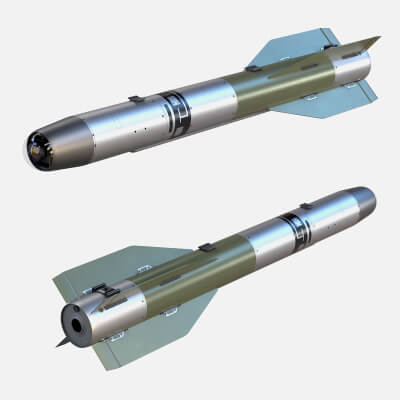 Blue Arrow 11 Air-to-Surface Missile 3D Model by EFC