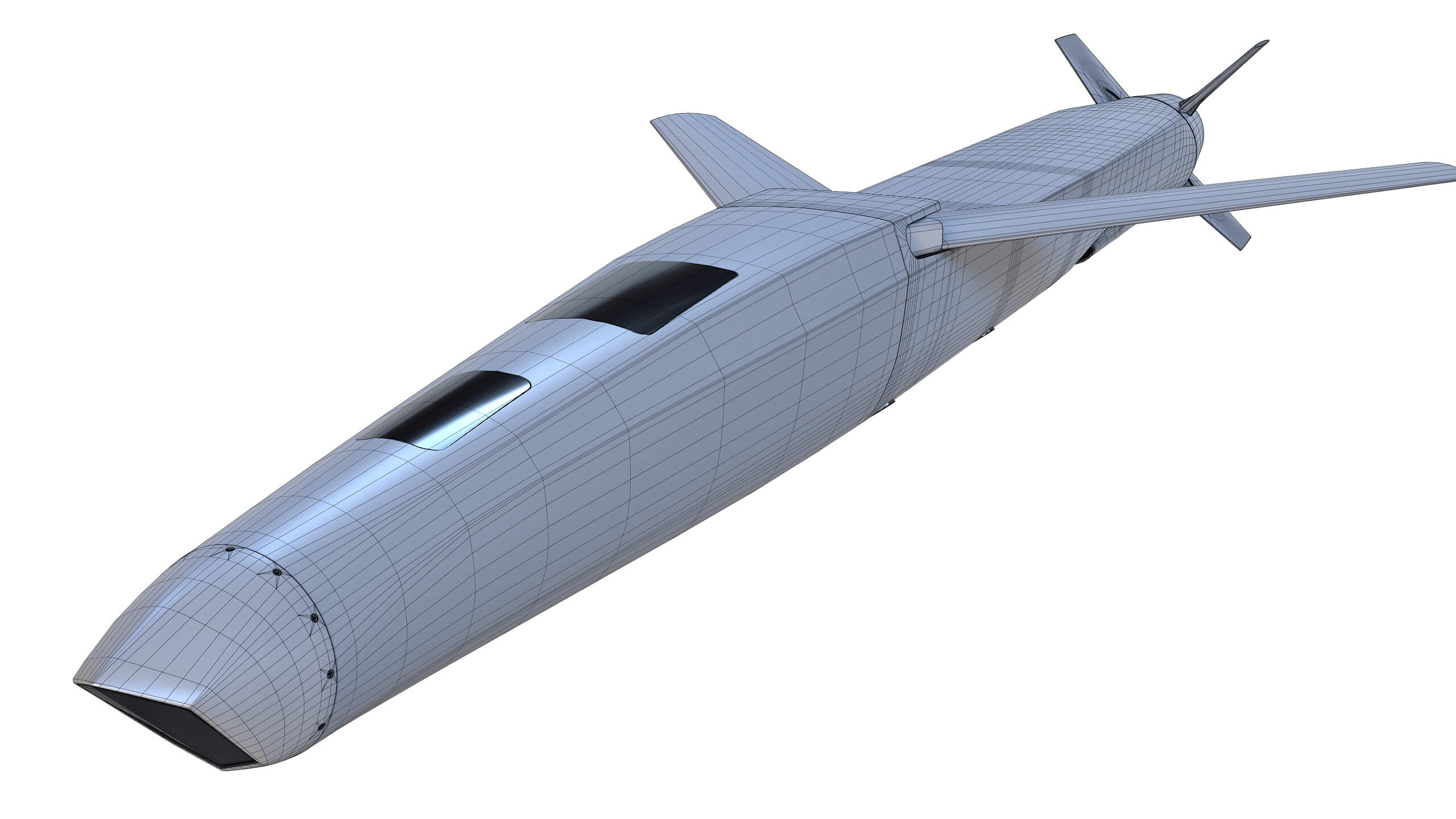 Bullseye Long-Range Missile 3D Model by EFC