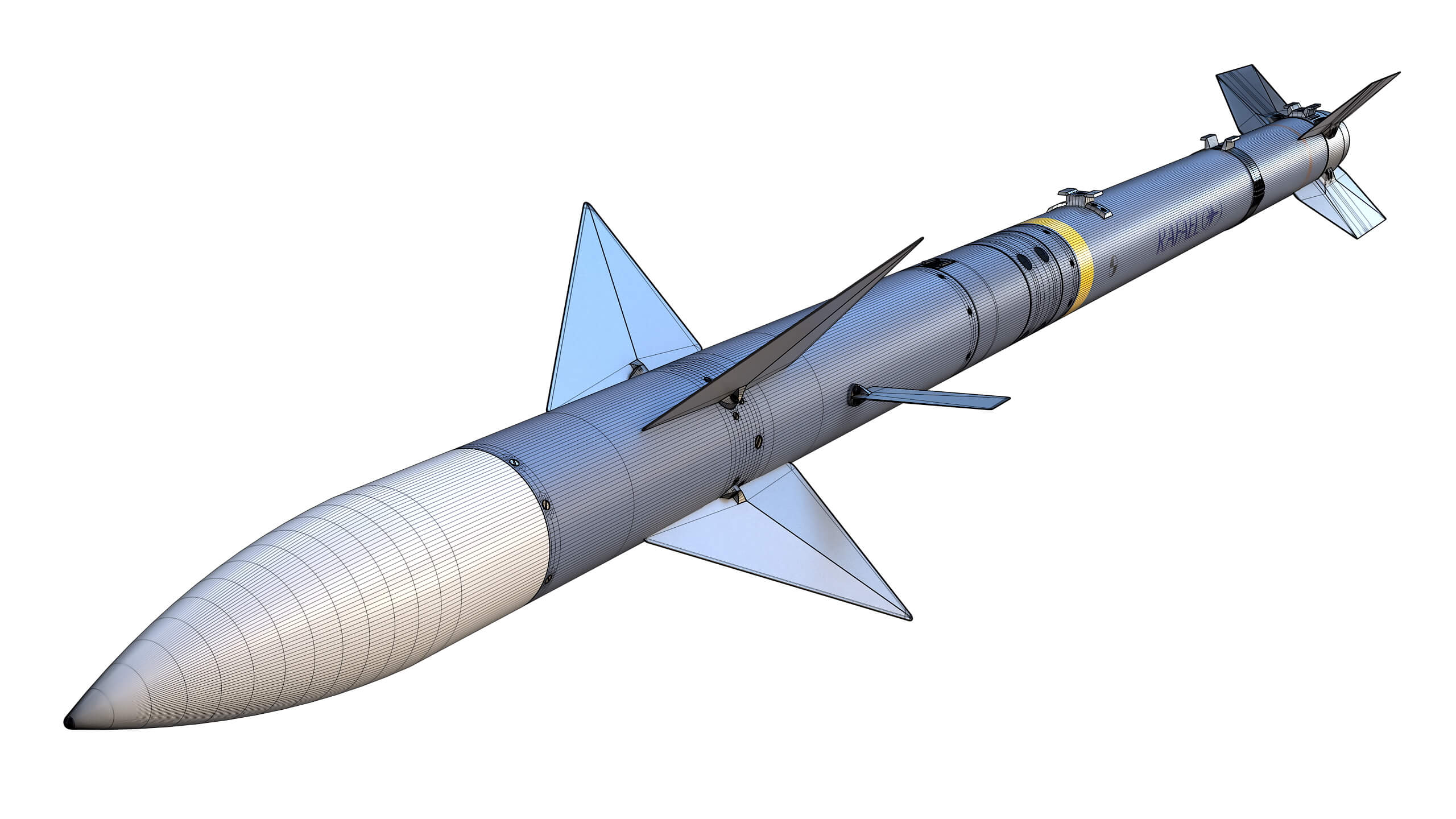 I-Derby Er Long Range Air-To-Air Missile 3D Model by EFC