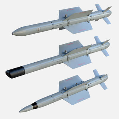KAB-50C KAB-50TV and KAB-50L Guided Air Bomb 3in1 3D Model by EFC