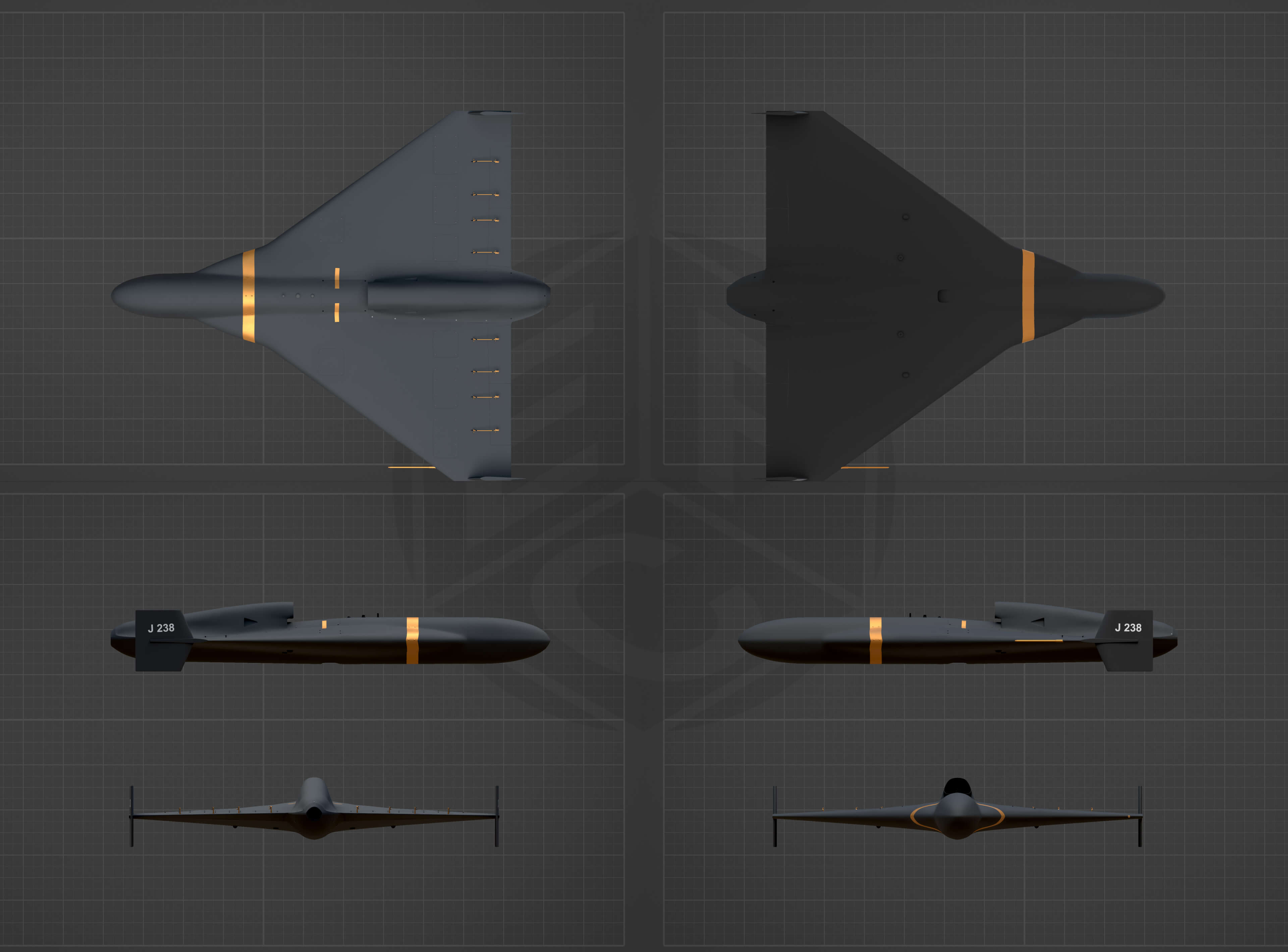 Shahed-238 UAV 3D Model by EFC