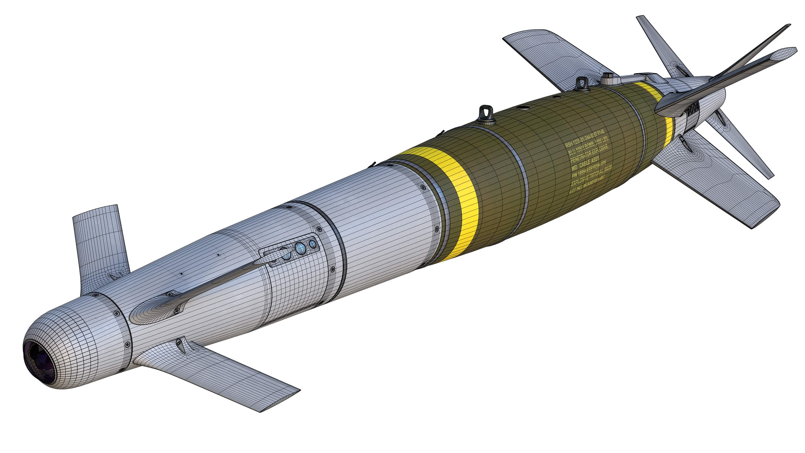 SPICE-2000 Guided Bomb 3D Model by EFC