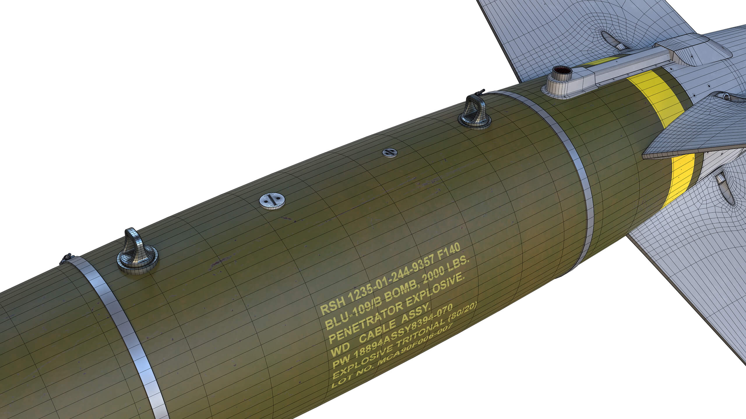 SPICE-2000 Guided Bomb 3D Model by EFC