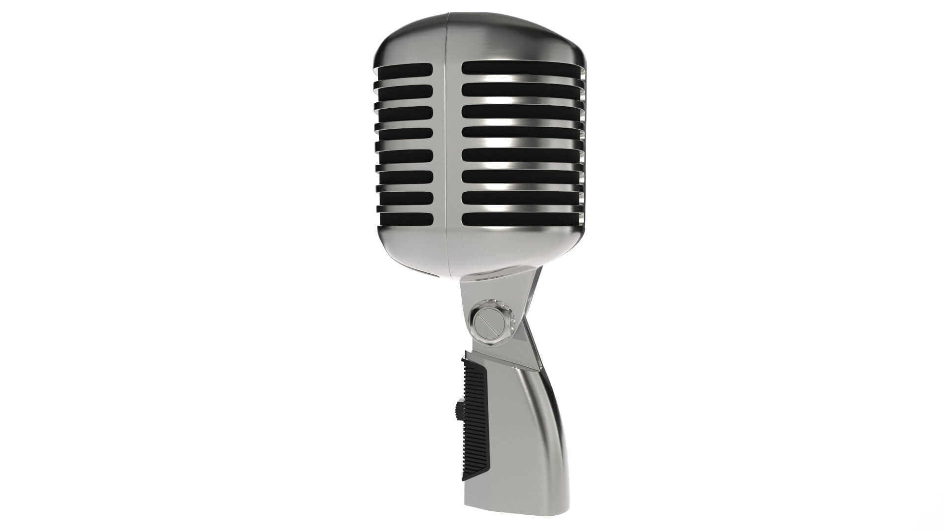 Vintage Style Microphone - 3D Model by EFC