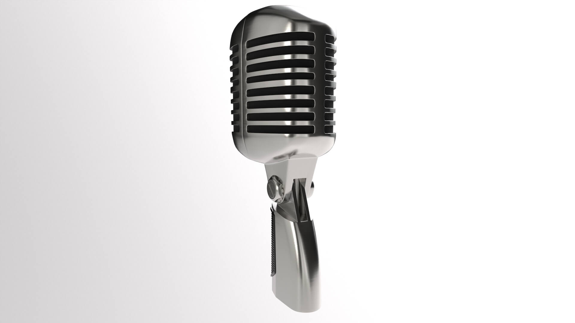 Vintage Style Microphone - 3D Model by EFC